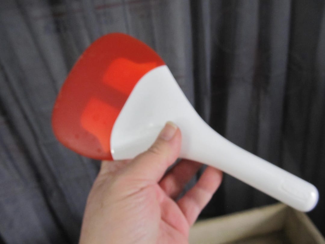 Ikea Envis Red Silicone Wide Spatula 9 Mixing Paddle Baker Chef Scraper ...