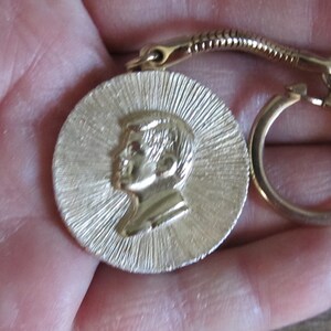 Vintage JFK John Kennedy Coin Medal Keychain "ask Not What Your Country ...