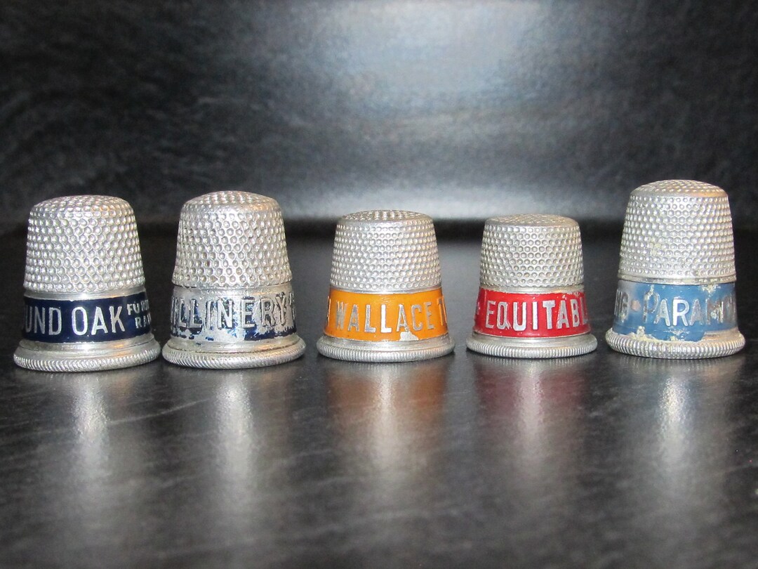 Vintage Aluminum Advertising Thimbles You Choose paramount Salad ...
