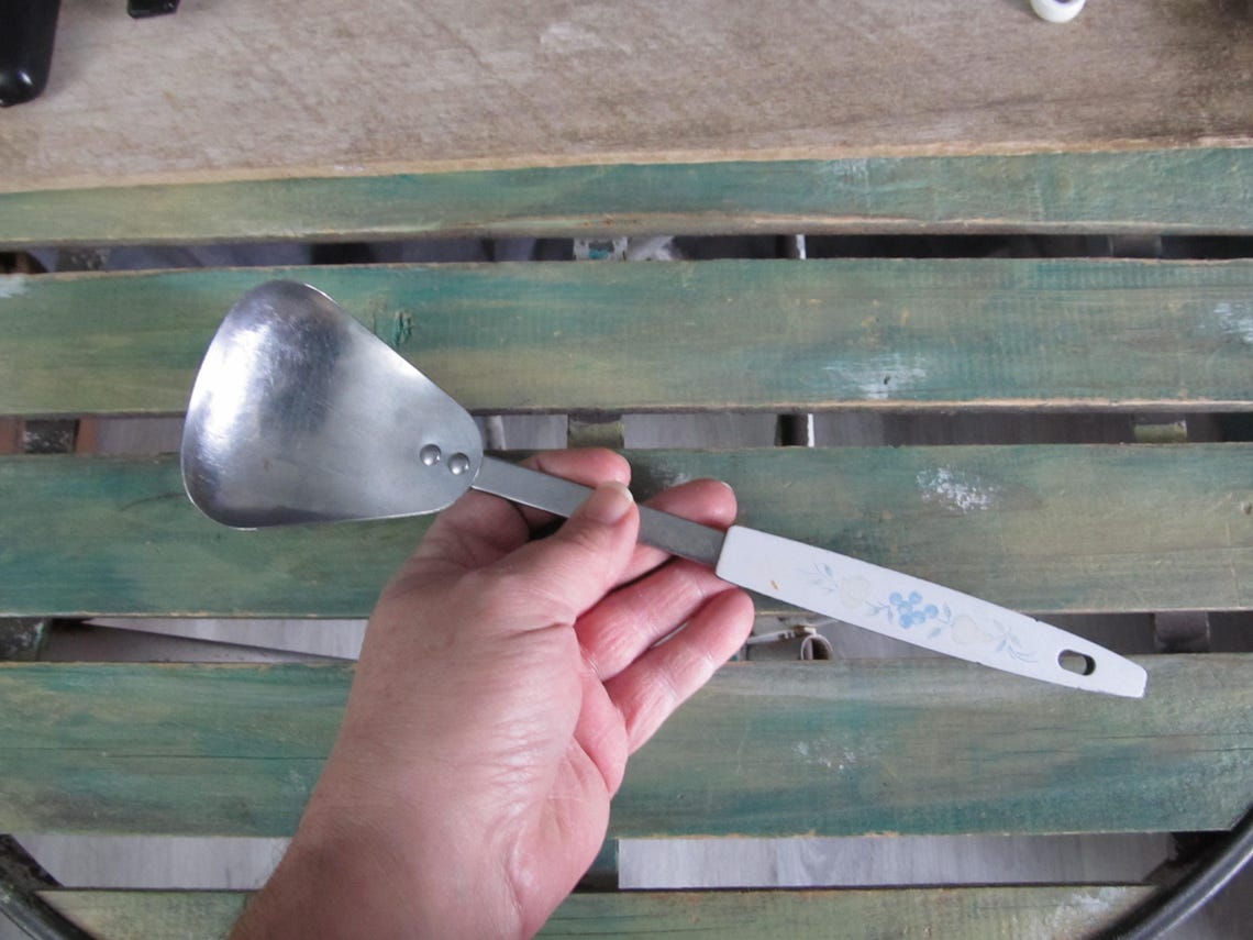 Choice of Vintage Kitchen Utensils / Tools - Vollrath Notched Spoon ...