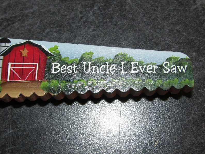 Vintage Hand Painted Hand Saw Magnet best Uncle I Ever - Etsy