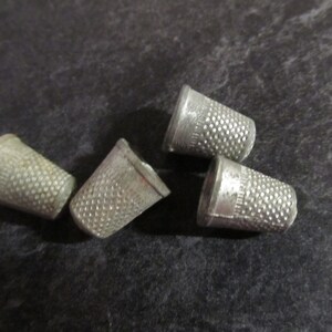 4 Different Vintage Monopoly Thimble Game Pieces Replacement Thimble ...
