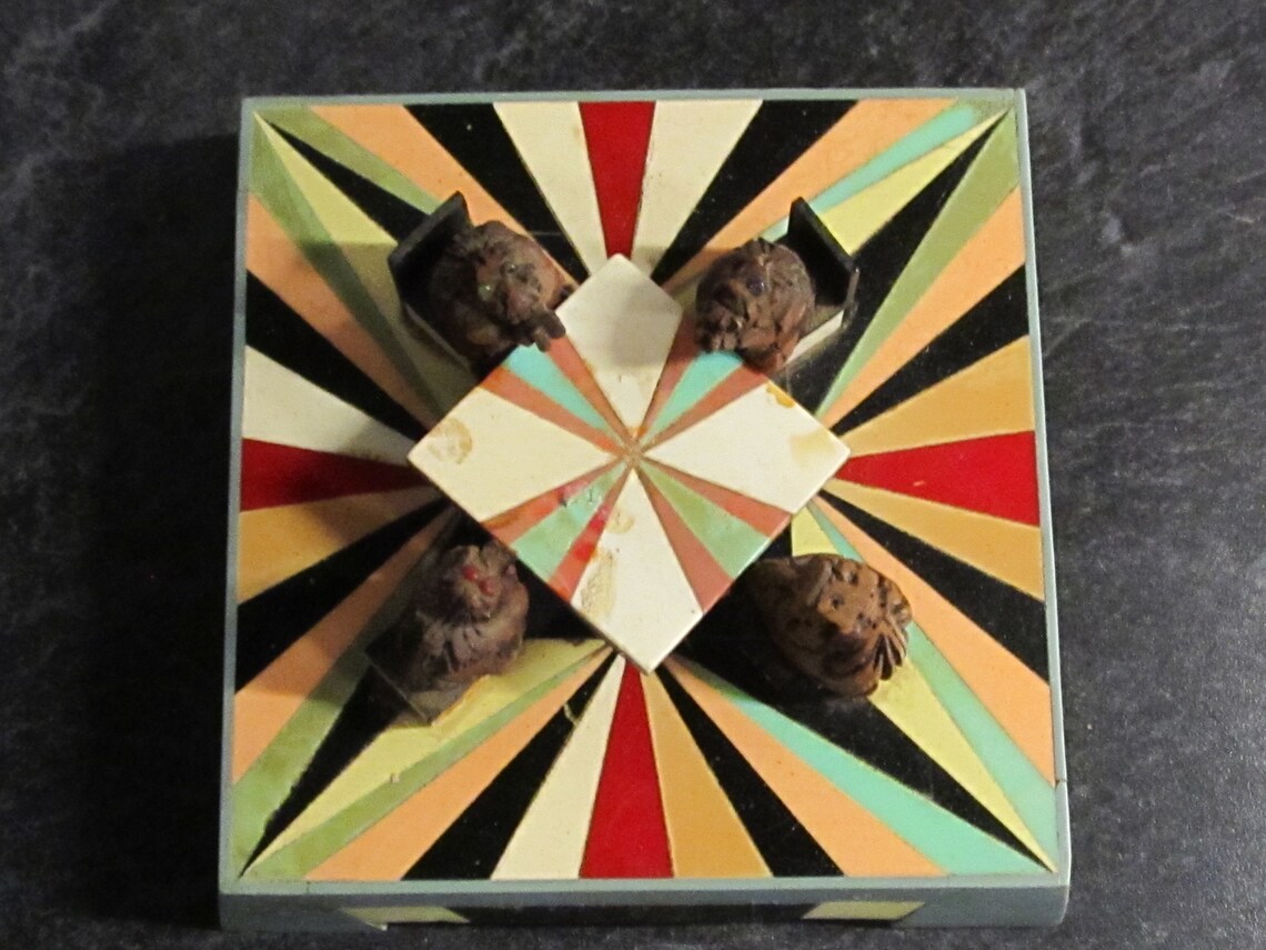 Vintage Antique Tramp Art Folk Art Hand Carved Miniature | Etsy