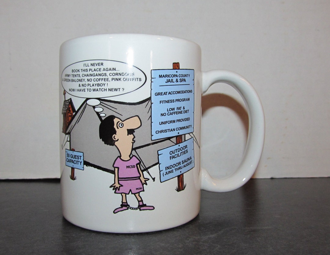 Vintage Maricopa County Jail & Spa Coffee Cup Mug Maricopa County Jail ...
