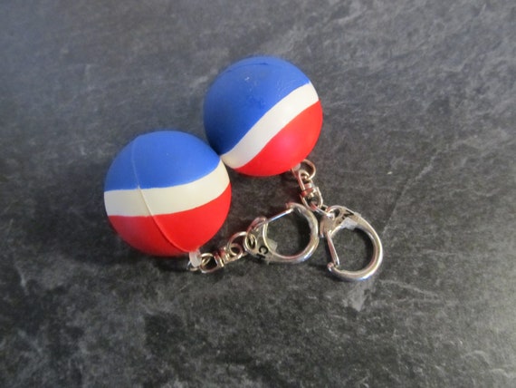 2 Pepsi Logo Red White & Blue Foam Ball Keychains / P… - Gem
