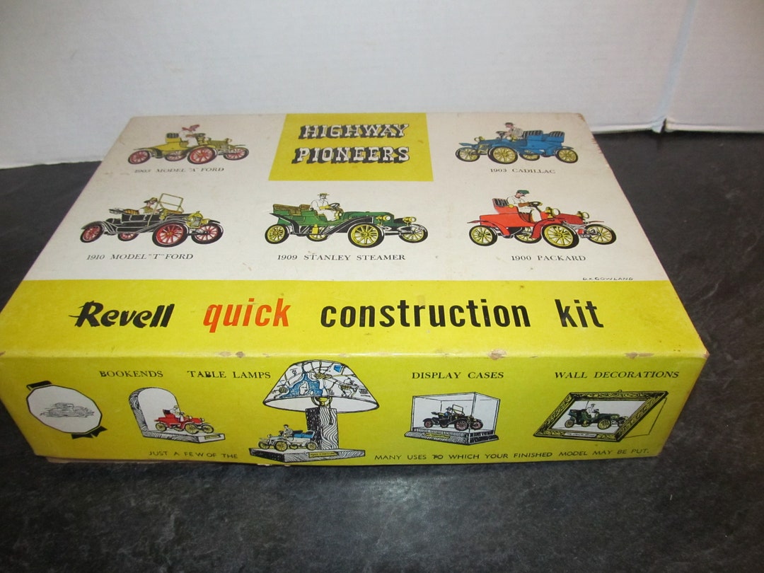 Vintage 1950 Revell Highway Pioneers Unassembled Quick Construction ...