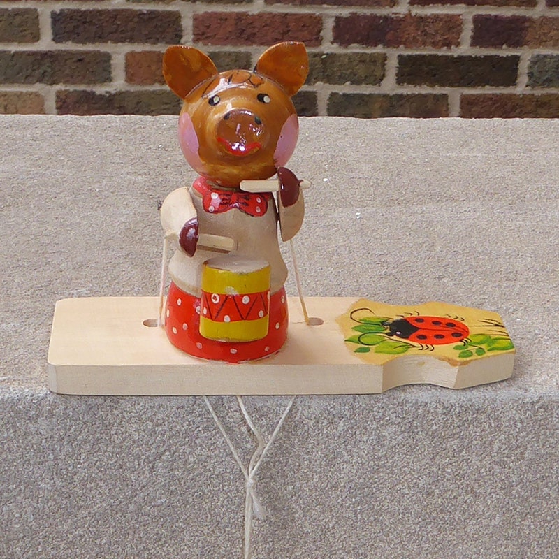 Pig Pull Toy - Etsy