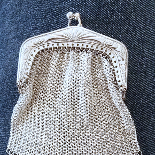 Silver Kiss Lock Purse - Etsy