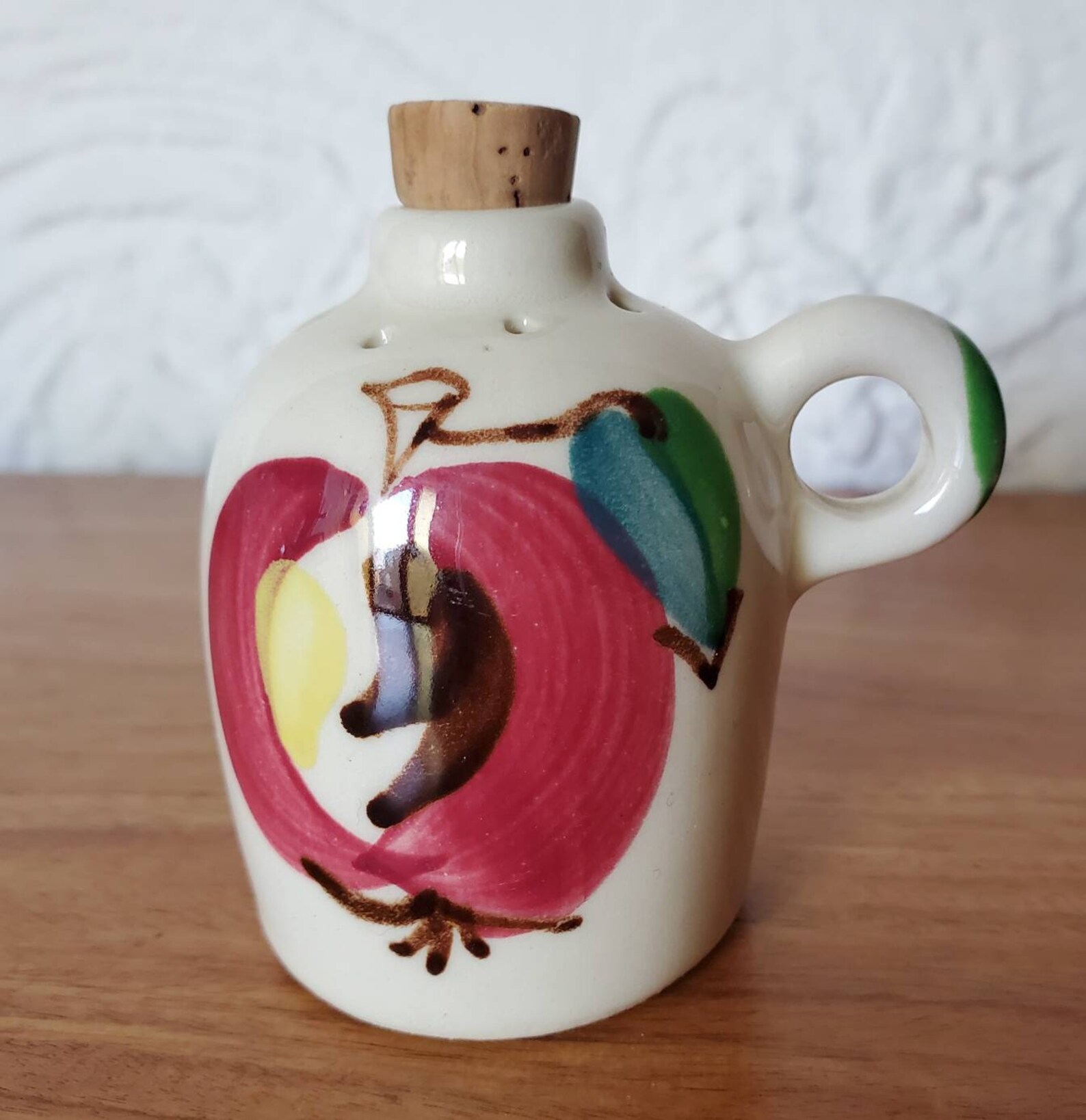 Vintage Purinton Pottery Ceramic Hand Painted Apple Blue Green - Etsy