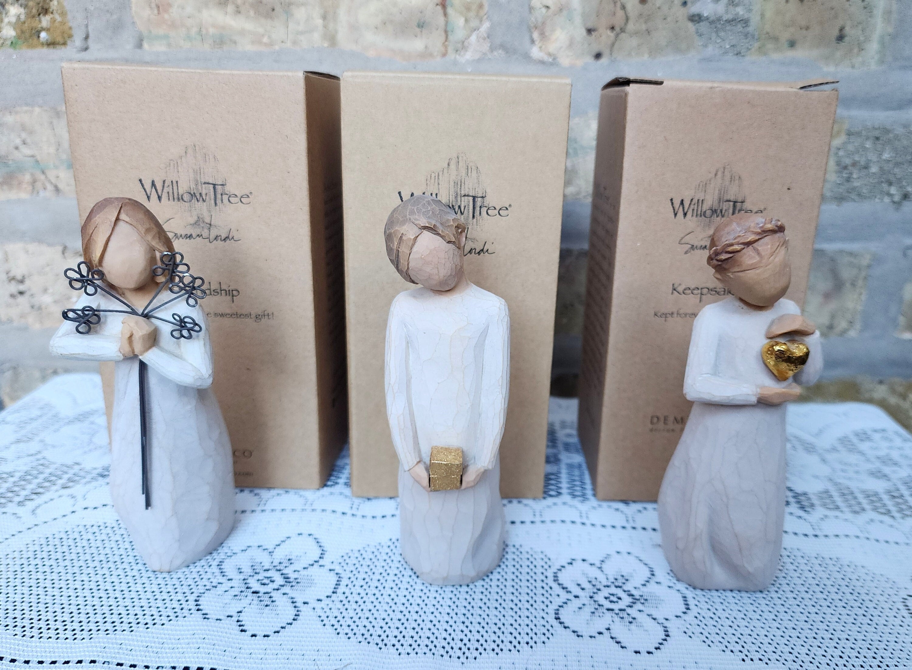 SET 3 Susan Lordi Willow Tree Figurines Friendship Spirit of - Etsy