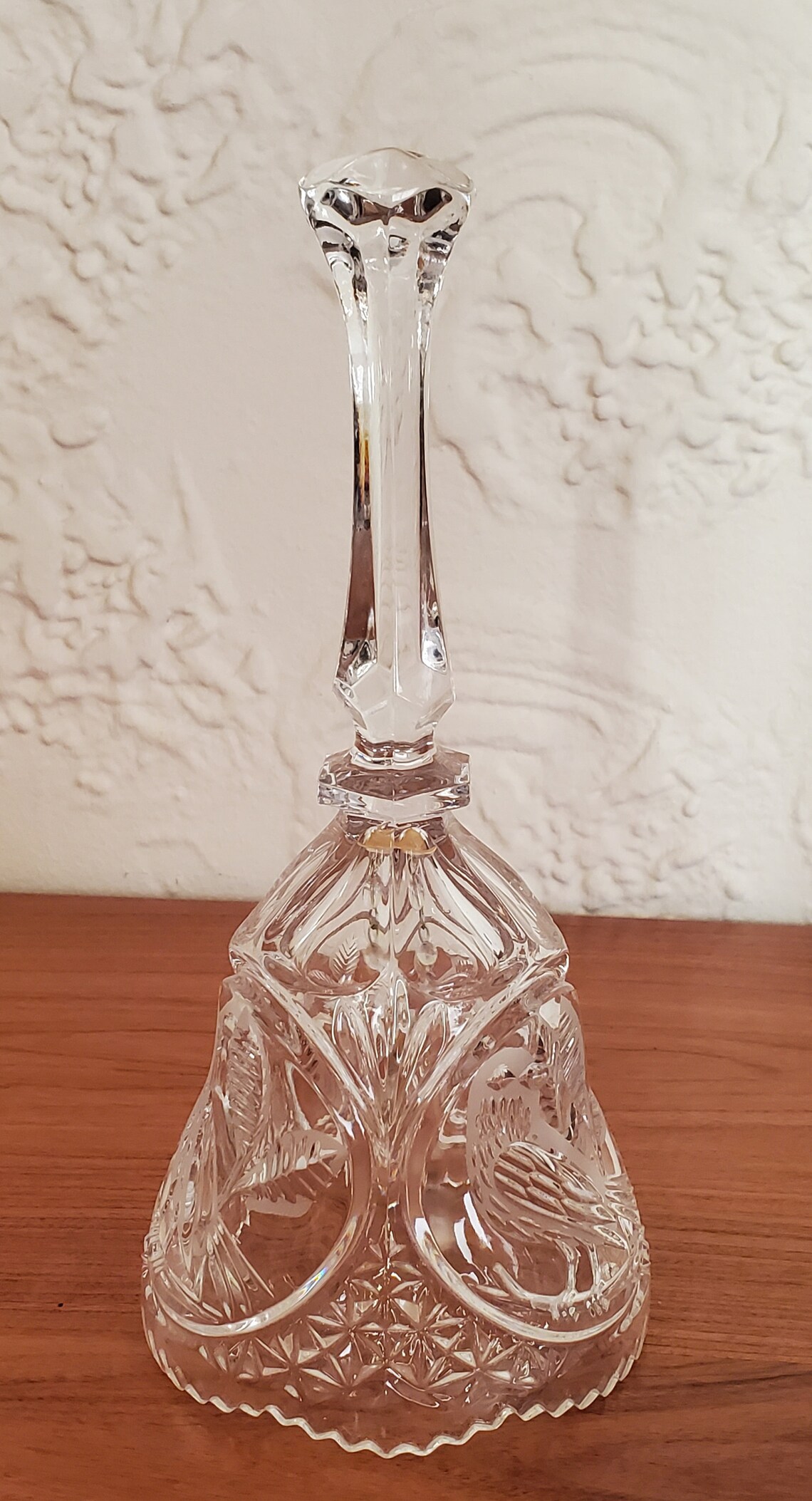 Vintage Crystal Hofbauer Byrdes Frosted Birds Fluted Saw Tooth | Etsy