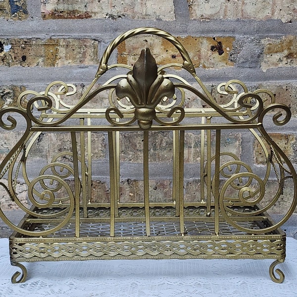 Gold Magazine Rack - Etsy