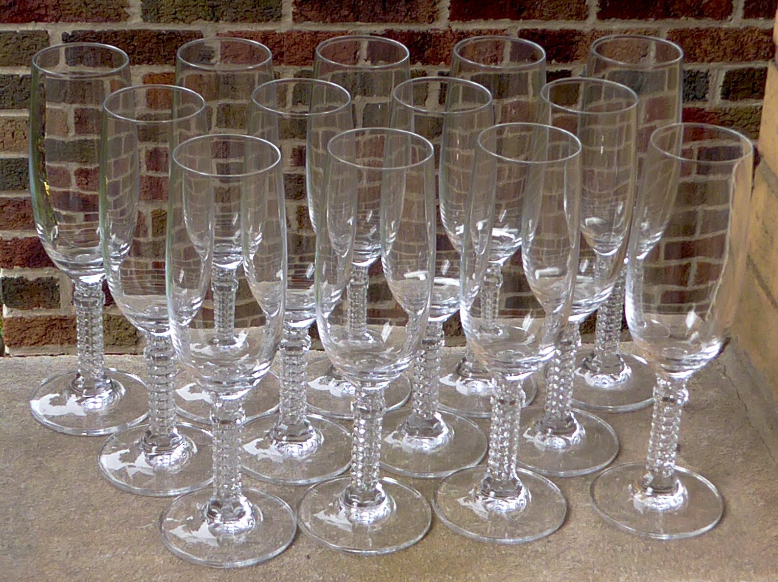 13 Stacked Octagon Octagonal Multi Facet Column Clear Elegant - Etsy