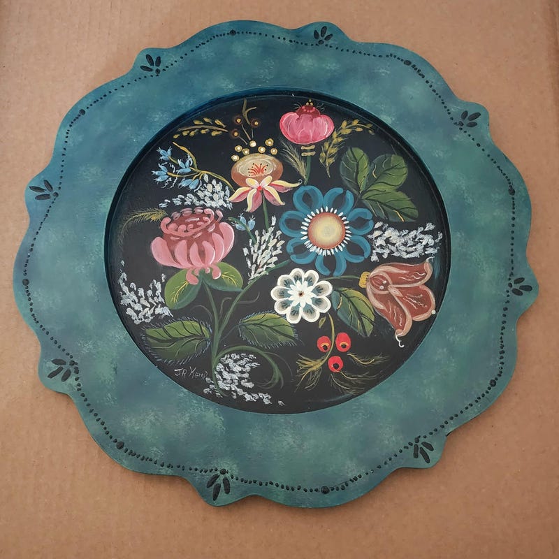 Rosemaling Wall Art - Etsy