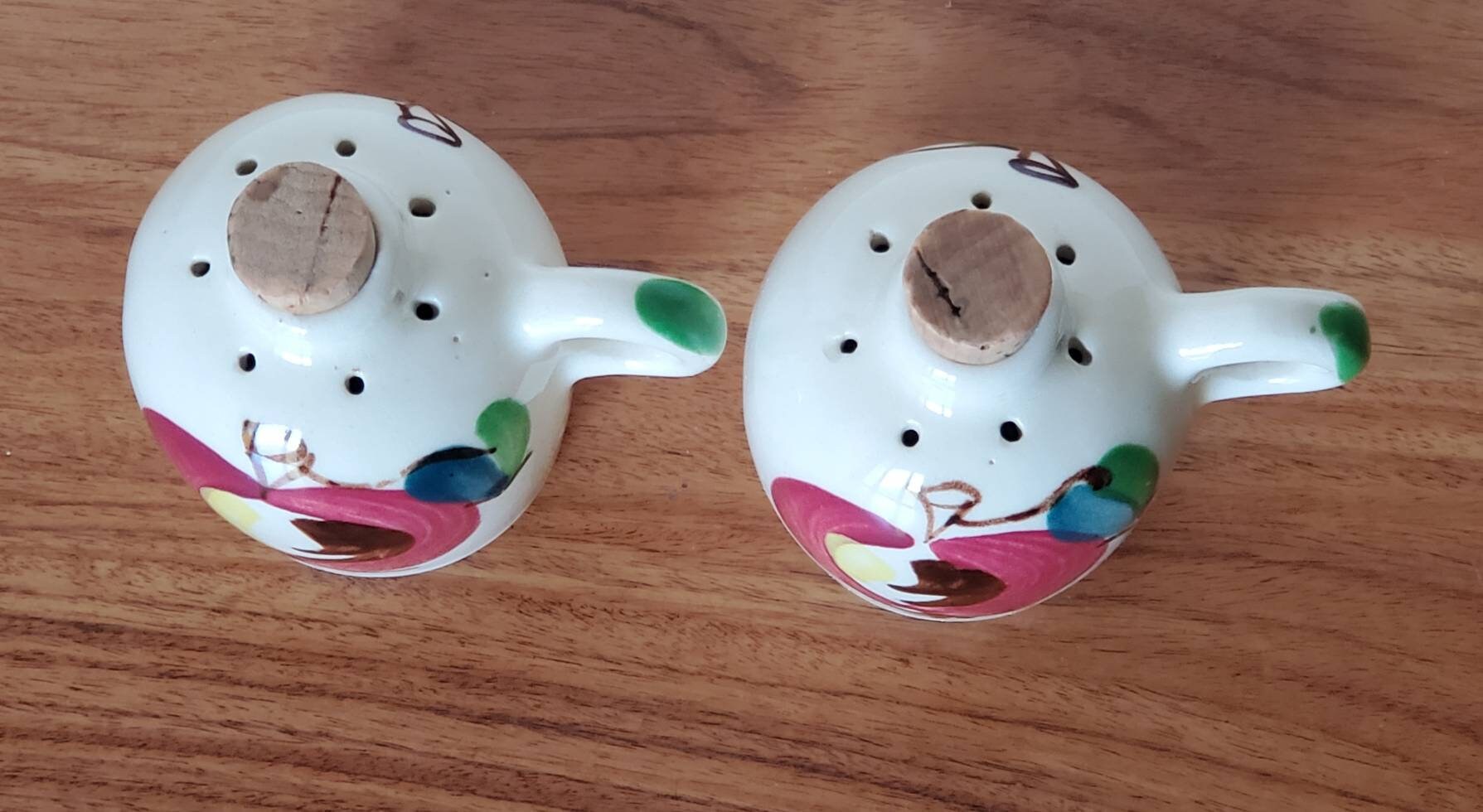 Vintage Purinton Pottery Ceramic Hand Painted Apple Blue Green - Etsy