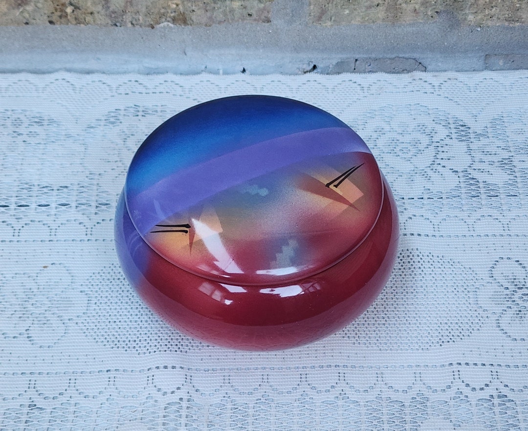 Vintage Judith Stiles Pottery Ceramic Sunset Ocean Southwestern Air ...