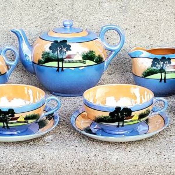 Lusterware Tea Set - Etsy
