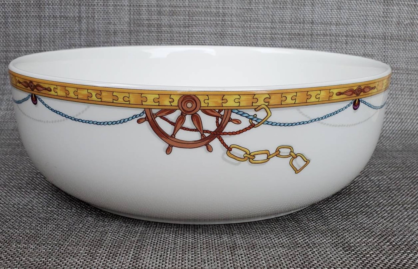 Vintage Mikasa Captains Table Anchor Boat Wheel Rope Chain - Etsy