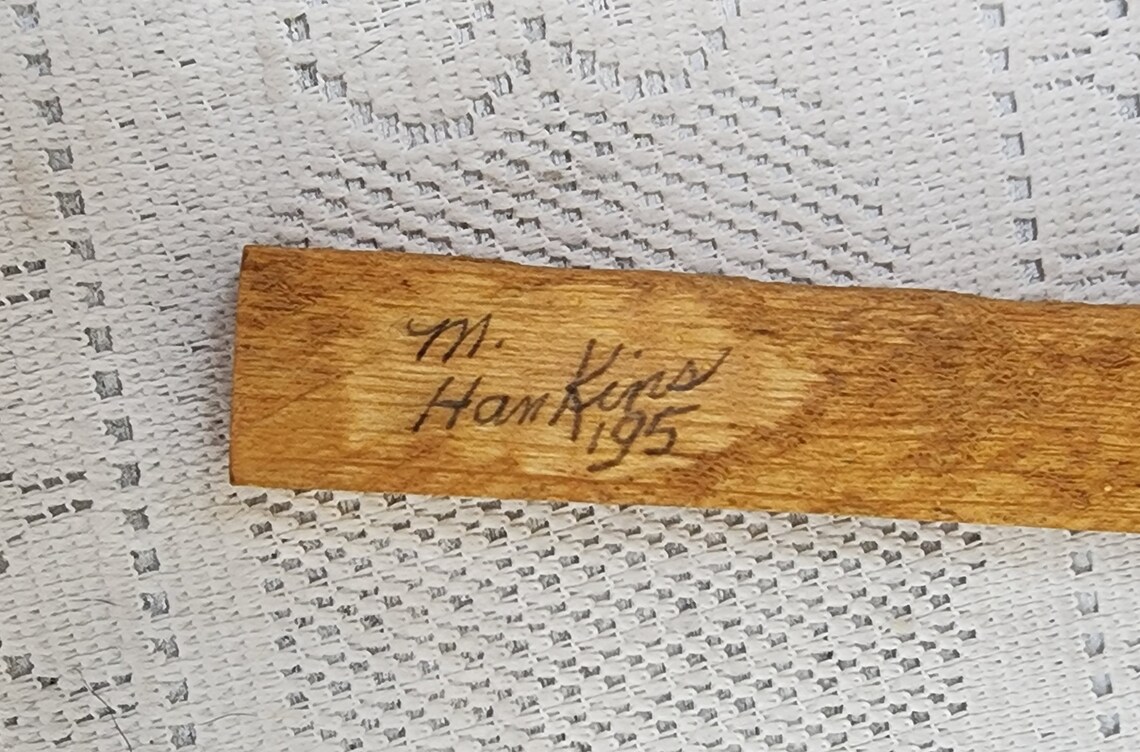 Vintage 1995 M Hankins Carved Wood Wizard Ornament - Etsy