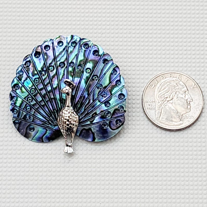 Peacock Feather Pin - Etsy