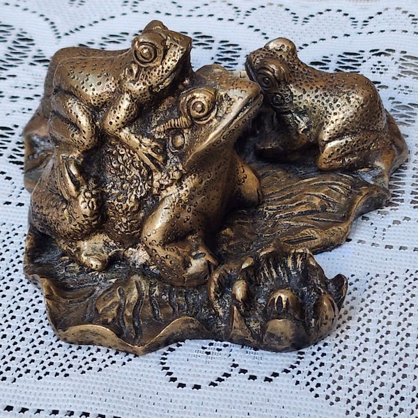Brass Frog - Etsy