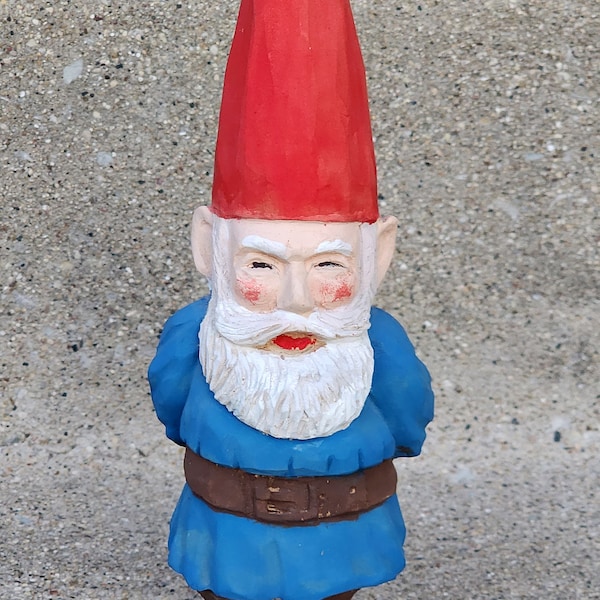 Painted Gnome on Wood - Etsy