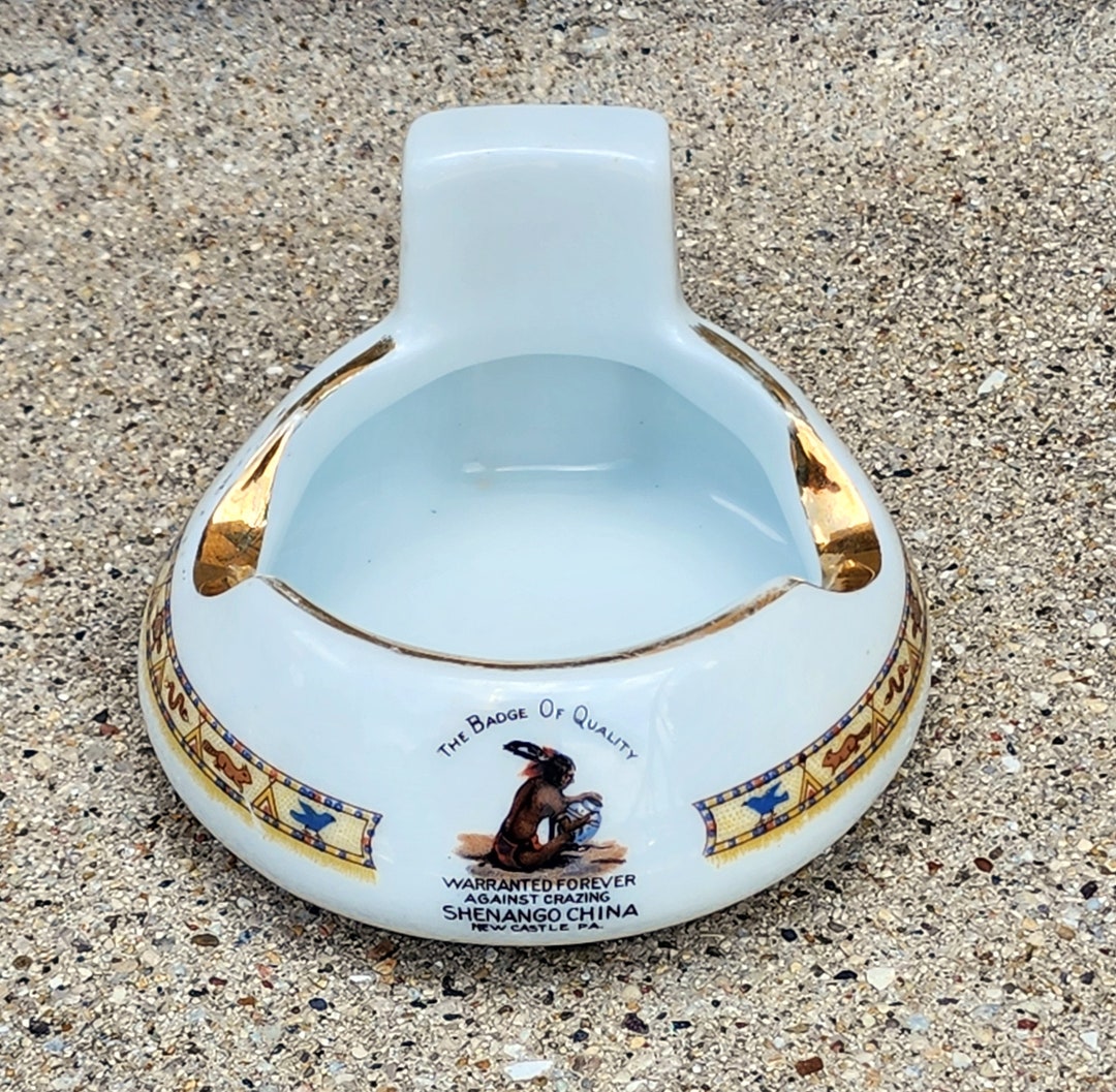 Vintage Shenango Indian Ashtray 1933 Badge of Quality National ...