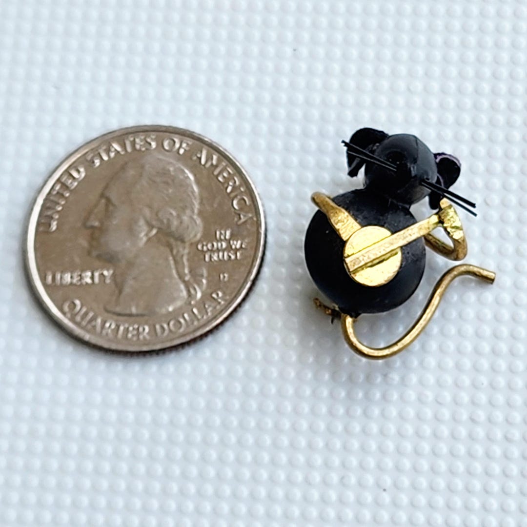 Vintage Mid Century Modern Mouse Playing Banjo Guitar Musical ...