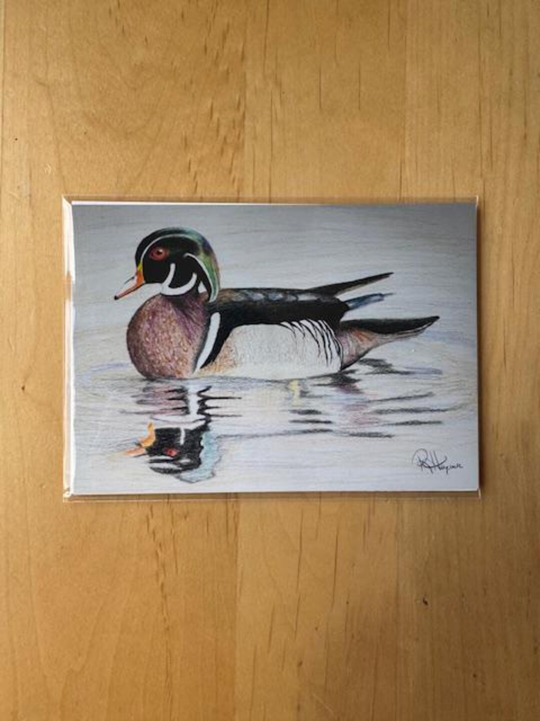 5 X 7 Wood Duck Print - Etsy