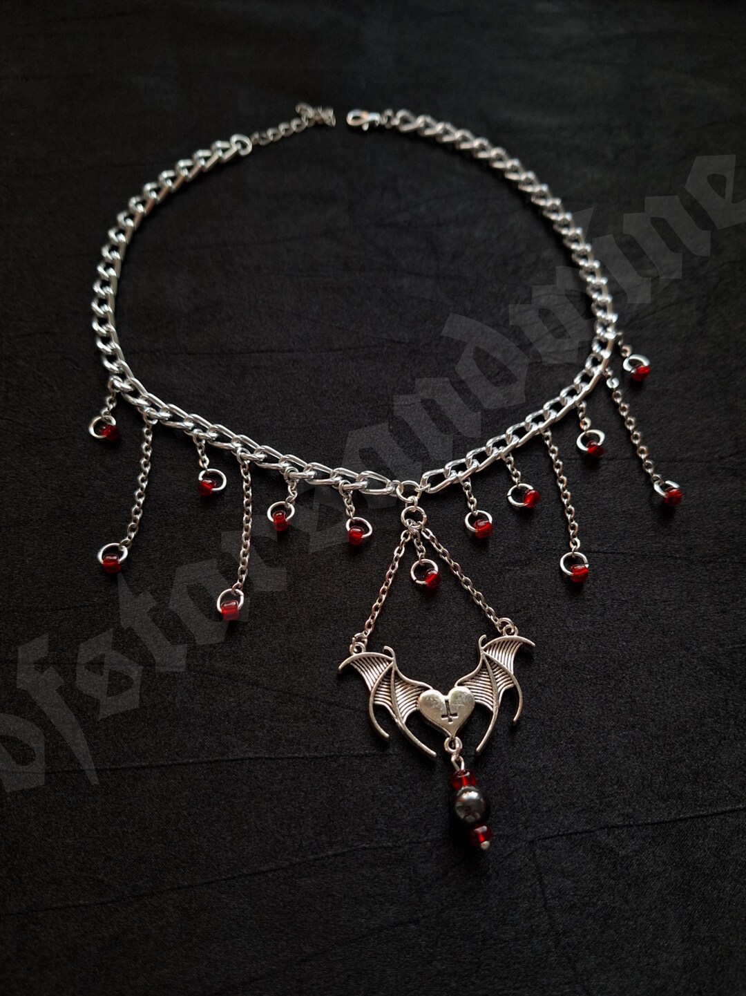 Gothic Vampire Bat Necklace Gothic Choker Goth Alt Jewelry - Etsy