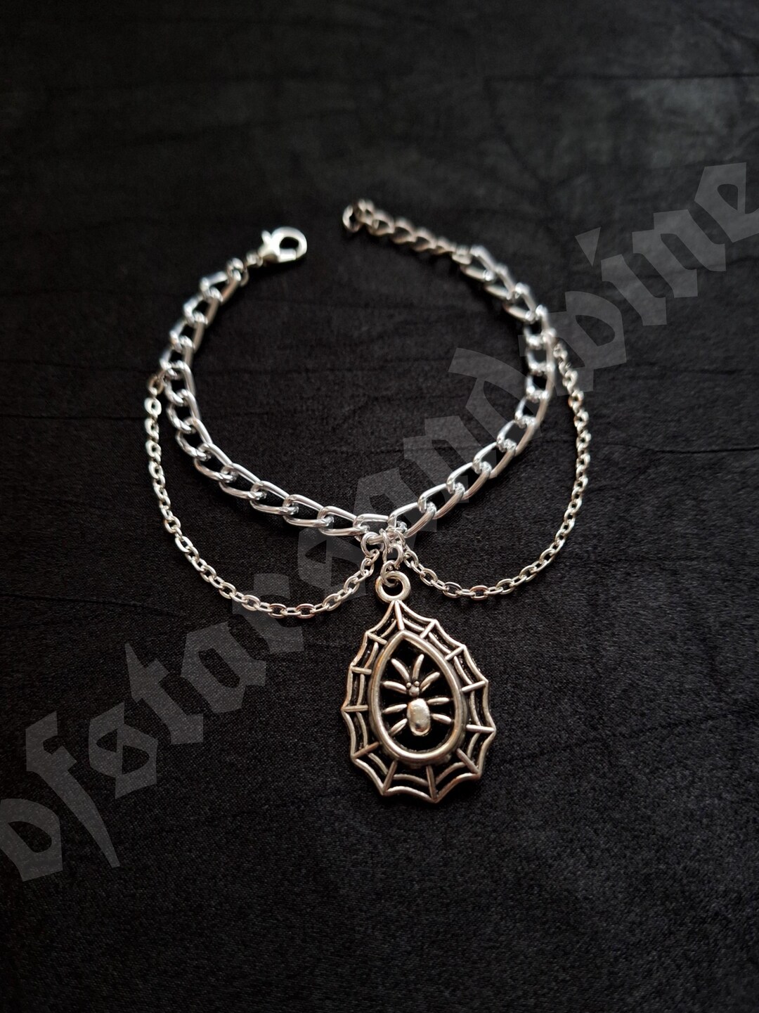 Gothic Spider Web Bracelet Goth Jewelry Spider Bracelet - Etsy