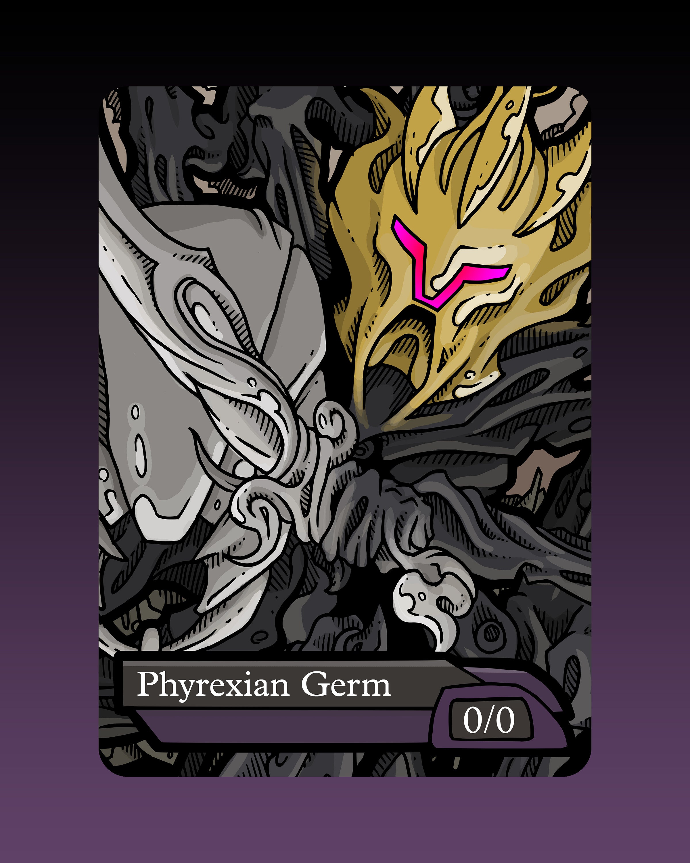 Phyrexian Germ Token Custom Altered MTG Magic the Gathering | Etsy
