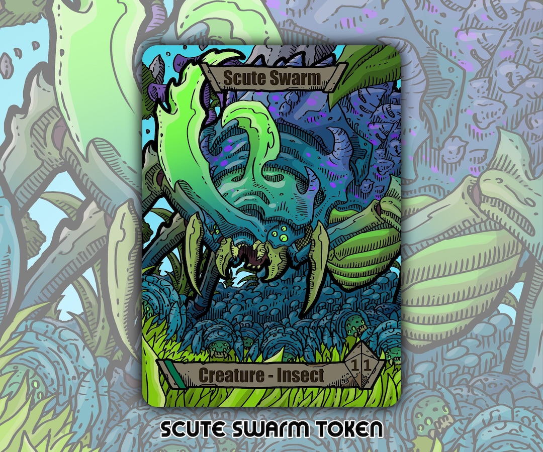 Scute Swarm Copy - Custom Token for Magic the Gathering Zendikar - Etsy