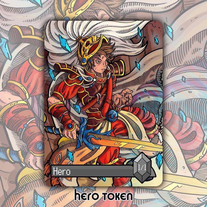 Mtg Hero Token - Etsy