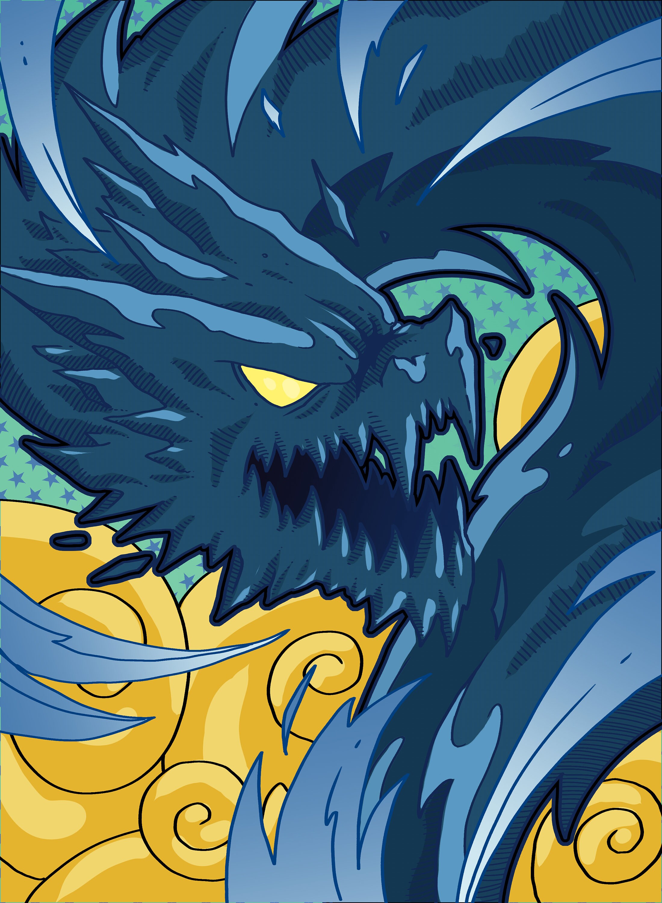 Amon of Crimson Flame & Umon of Blue Thunder - 2 Tokens - Digimon Card ...