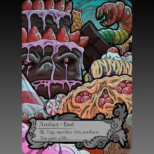 Food Token - Custom MTG Magic the Gathering Fantasy Board Game Card ...