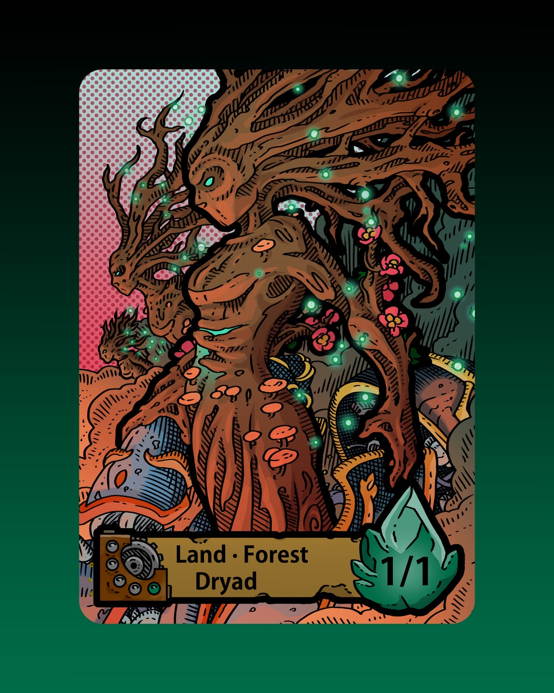 Forest Dryad Token Custom Altered MTG Magic the Gathering - Etsy