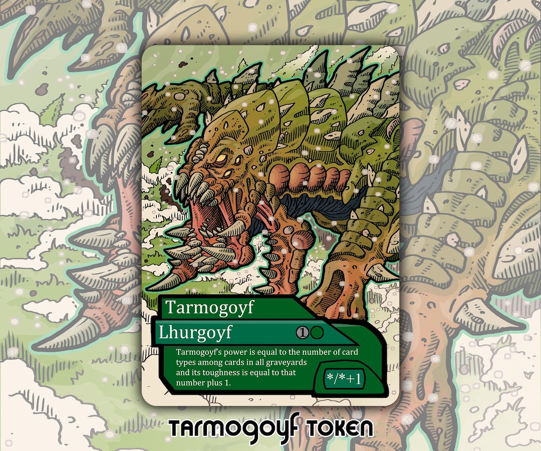 Tarmogoyf Token - Custom MTG Magic Gathering Fantasy Board Game Card ...