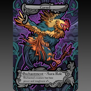 3 Role Token Set - Custom MTG Magic Gathering Fantasy Board Game Card ...