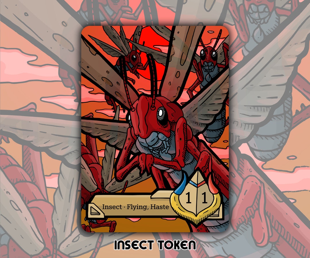 Insect Token - Custom Altered MTG Magic the Gathering Fantasy Board ...