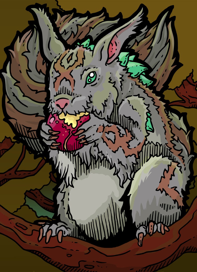 Squirrel Token Custom Altered MTG Magic the Gathering | Etsy