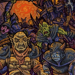 Orc Army - Custom Token for Magic the Gathering Bowmaster Sauron - Etsy