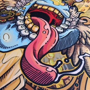 Platinumnumemon Playmat - 14x24 Digimon Card Game DCG Stitched Edges ...