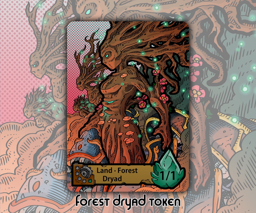 Forest Dryad Token - Custom Altered MTG Magic the Gathering Fantasy ...