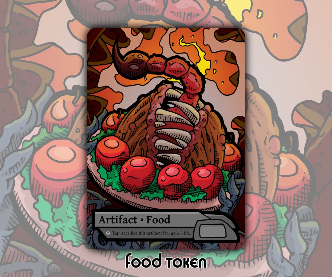 Food Token - Custom Altered MTG Magic the Gathering Fantasy Board Game ...