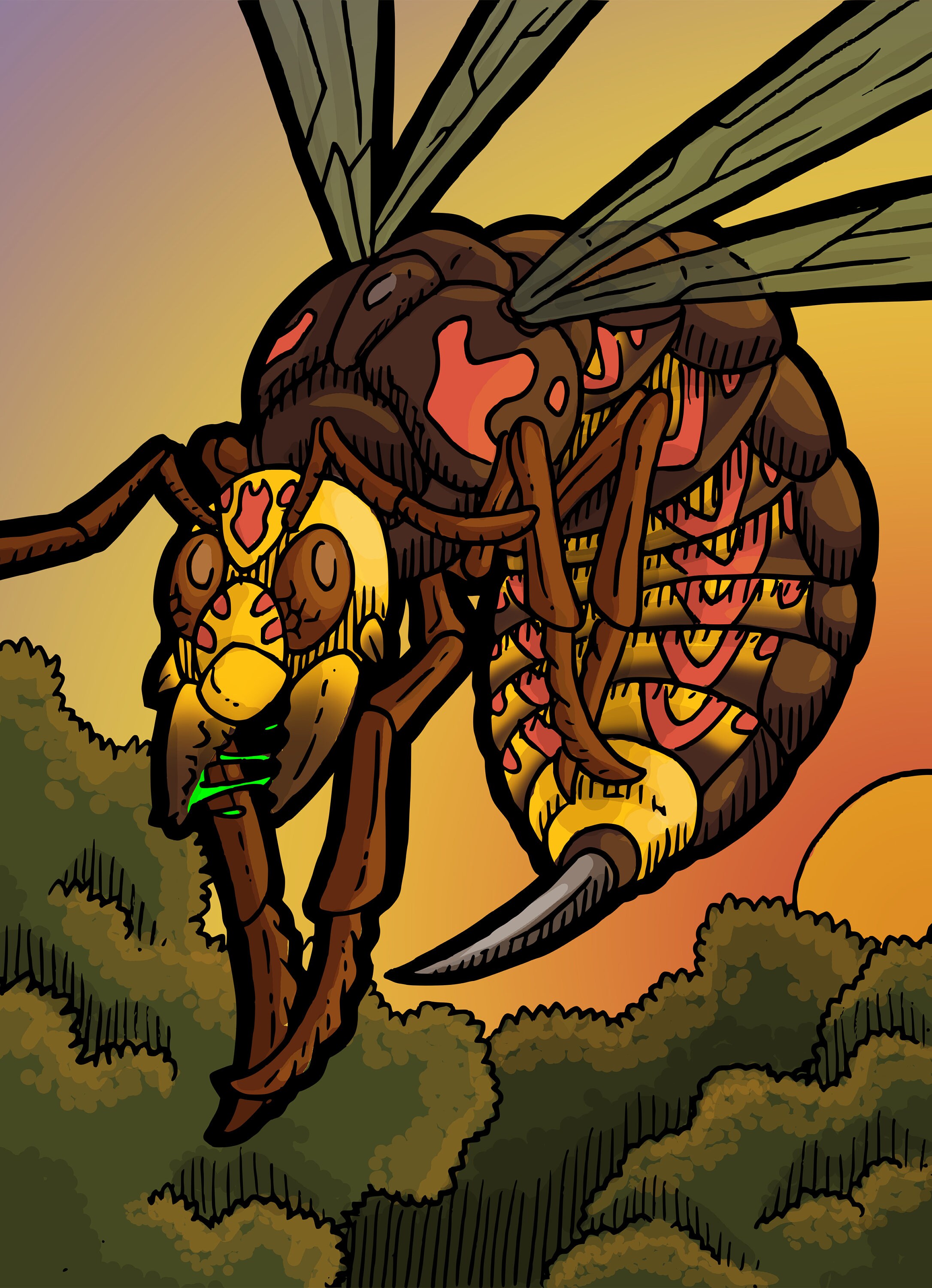 Insect Token Custom Altered MTG Magic the Gathering Fantasy | Etsy