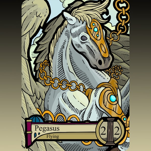 Pegasus Fantasy Cards - Etsy