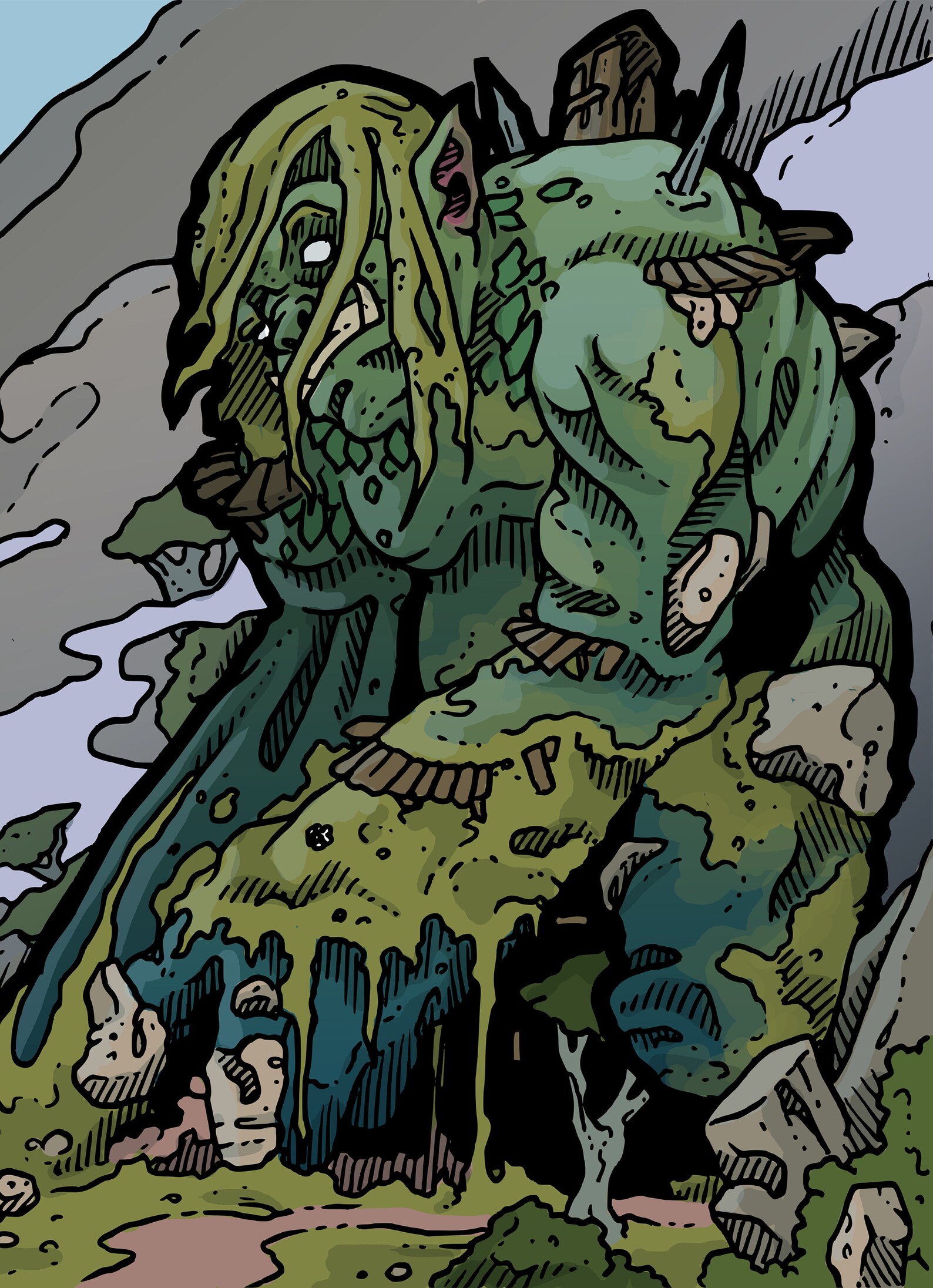 Troll Warrior Token Custom Altered MTG Magic the Gathering | Etsy