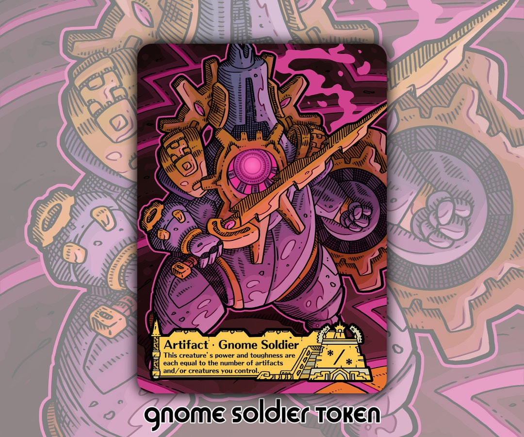 Gnome Soldier - Custom Token for Magic the Gathering - Etsy