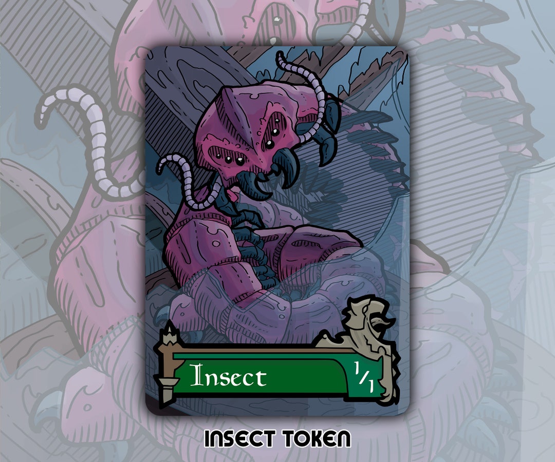 Insect Token - Custom MTG Magic the Gathering Innistrad Fantasy Board ...